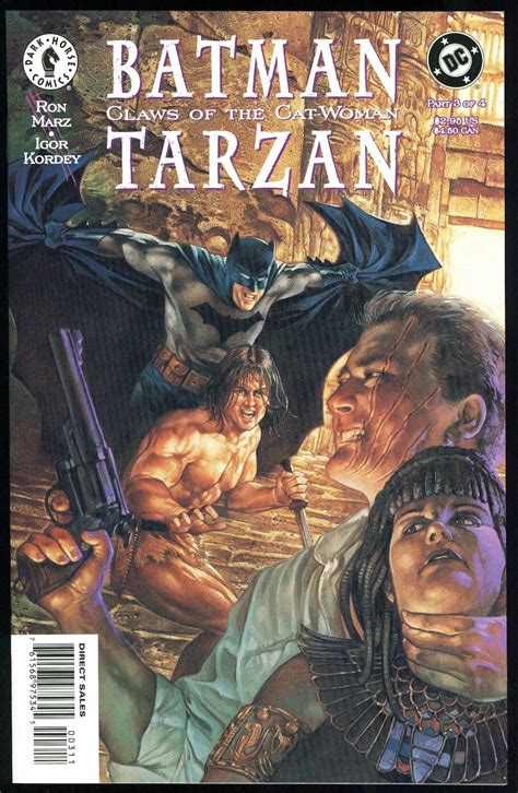 Batman Tarzan Claws Of The Catwoman Comic Set 1 2 3 4 Lot Dave Dorman
