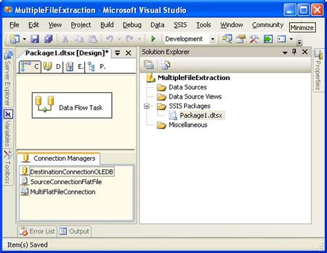 Extract Multiple Files With A Multiflatfileconnection Data Flow Task Sqlservercentral