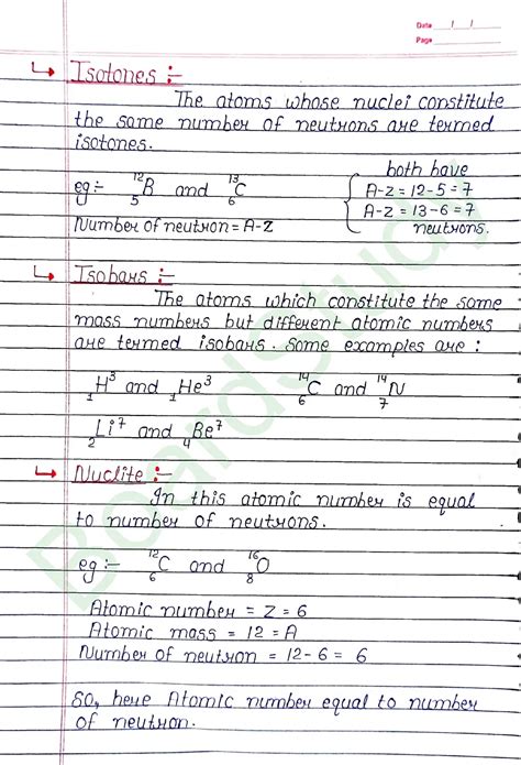 Ncert Class 12 Physics Chapter 13 Nuclei Notes Handwritten Notes And Pdf Download