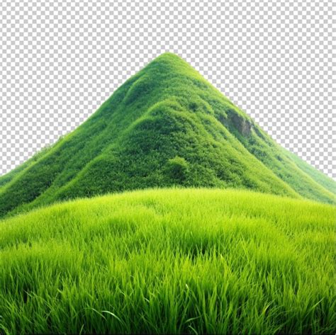 Grass Hill And Moutain Premium Ai Generated Psd