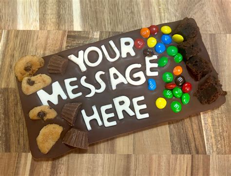 Chocolate Bar Writing