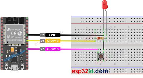 Esp32 Push Button Wokwi Arduino And Esp32 Simulator Vrogue