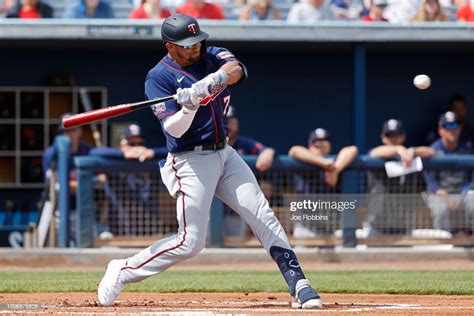 Royce Lewis Of The Minnesota Twins Bats In The First Inning Of A