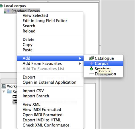 Chapter 4 Editing The Corpus Structure