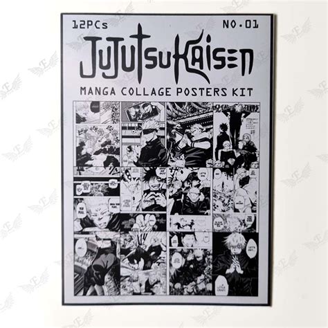 مانگا دیواری جوجوتسو کایسن 12 عددی گلاسه Jujutsu ارن شاپ