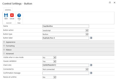 how to duplicate a repeating section row to a new row community