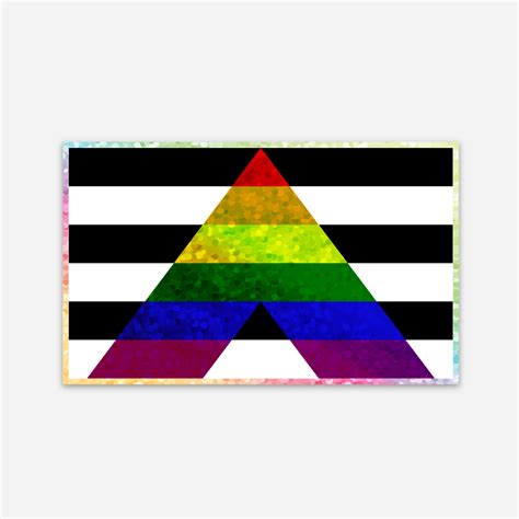 Straight Ally Flag Discovery Stickers