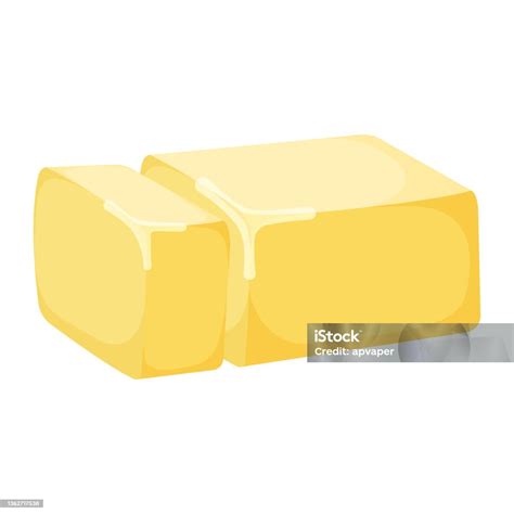 우유 제품 천연 성분 버터 또는 마가린 아이콘 컨셉 만화 유기농 유제품 아침 식사 음식 벡터 일러스트 흰색에 고립 개념에 대한 스톡 벡터 아트 및 기타 이미지 Istock