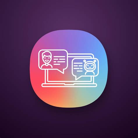 Support Chatbot App Icon Ui Ux User Interface Messenger Bot Virtual Assistant Modern Robot