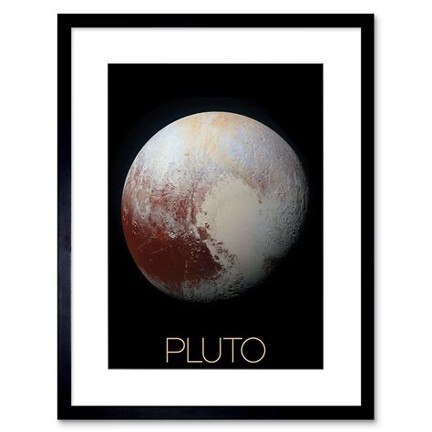 Wall Art Print Nasa Our Solar System Pluto New Horizons Enhanced Colour