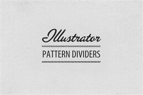 Illustrator Pattern Divider Brushes — Medialoot