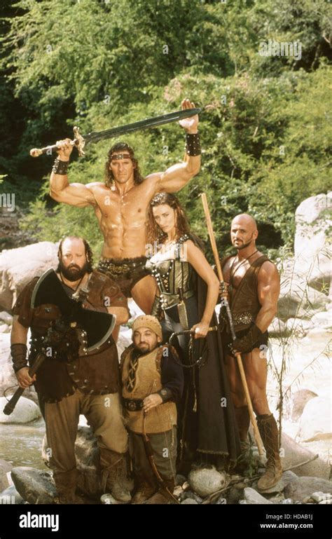 Conan The Adventurer Aka Conan From Left Andrew Craig Ralf Moeller Danny Woodburn Aly