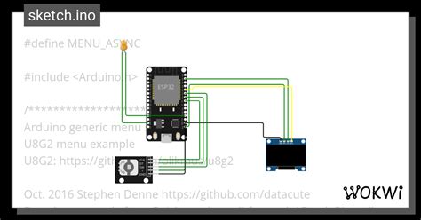Esp32 Oled Simple Menu Wokwi Esp32 Stm32 Arduino Simulator