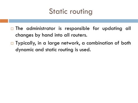 Ppt Ip Routing Static Routing Default Routing Powerpoint Presentation Id