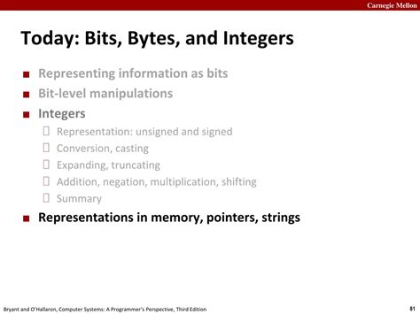Ppt Bits Bytes And Integers Ceng331 Computer Organization