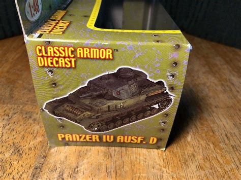 Ultra Rare Htf Classic Armor Diecast German Tank Panzer Iv Ausfd 148 Fs 1935026135