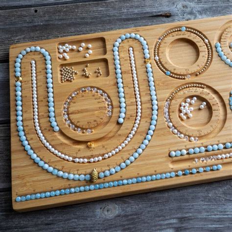 Diy Design Wood Beading Boards Trays Necklace Bracelet Beads Mats