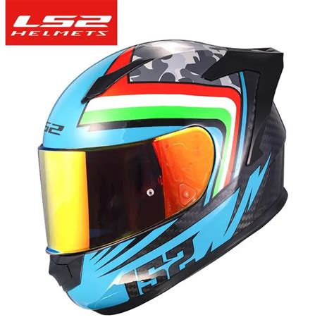 Original Ls2 Ff801 Motorcycle Helmet Ls2 Carbonfiber Full Face Helmets 
