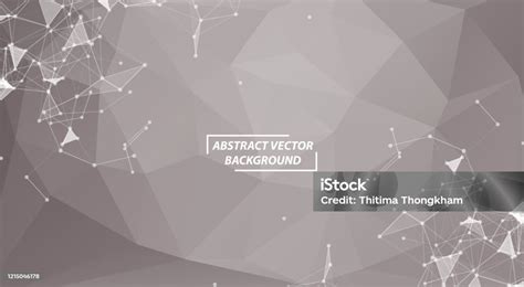 기하학적 회색 다각형 배경 분자 및 통신 점으로 연결된 선 미니멀리즘 배경 과학 화학 생물학 의학 기술의 개념 0명에 대한 스톡 벡터 아트 및 기타 이미지 Istock