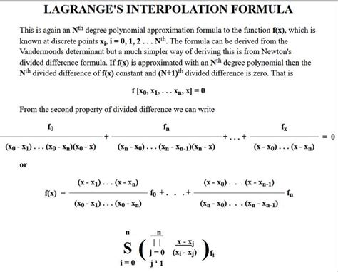 Lagrange Interpolation Formula ⭐️⭐️⭐️⭐️⭐