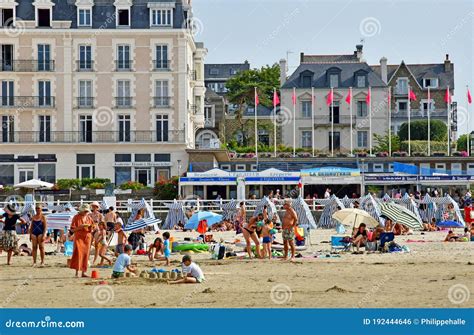 Dinard France July 23 2019 Beach Editorial Photo Image Of