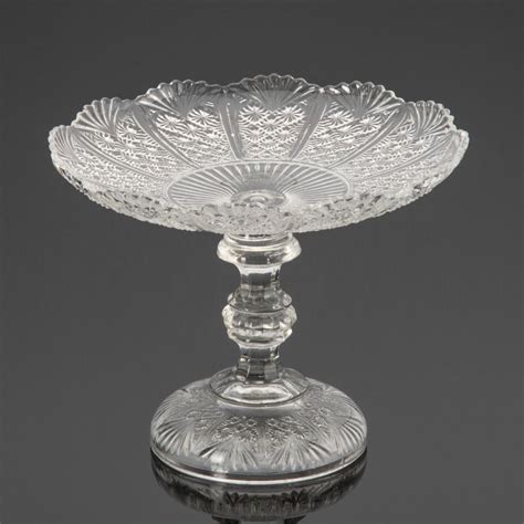 Фруктовница на фигурной ножке стекло СССР 1917 1945 гг стоимостью