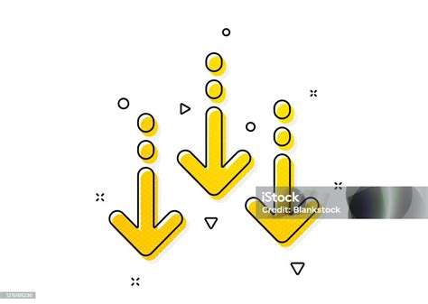 화살표 아이콘아래로 스크롤합니다 스크롤 화면 기호입니다 페이지를 스 와이프합니다 벡터 0명에 대한 스톡 벡터 아트 및 기타 이미지 0명 고급 노랑 Istock