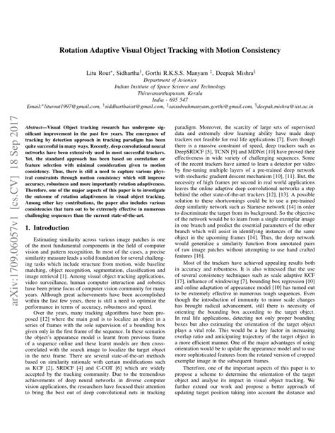 Pdf Rotation Adaptive Visual Object Tracking With Motion Consistency