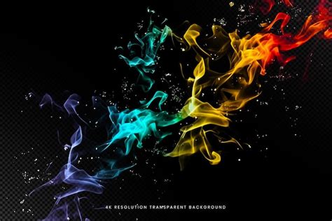 Premium Psd Colorful Smoke Effect