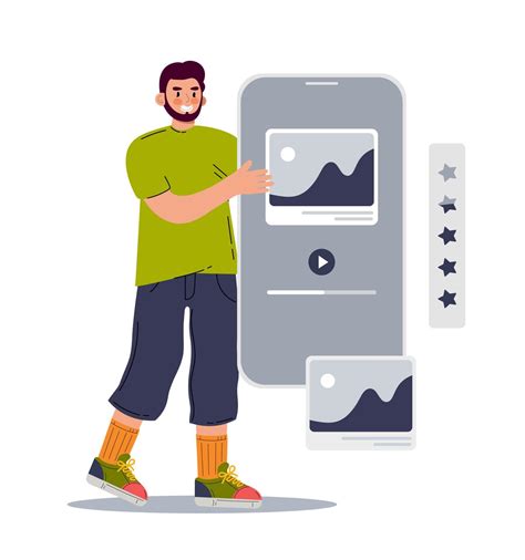 Ui Ux Designer Arrangement Interface Elements Of The Application And Sites The Man Is Working