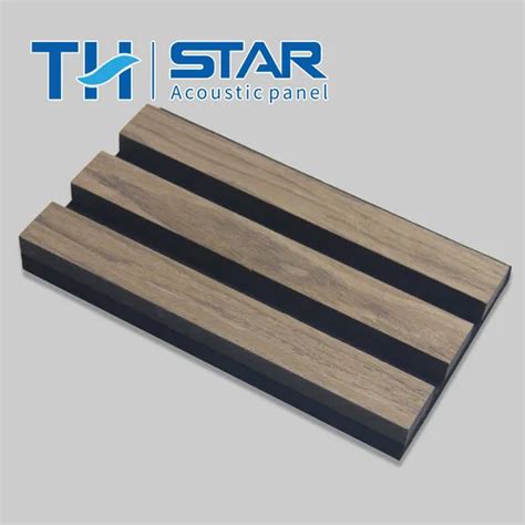 Classroom Hotel Headboard High Density 3d Wood Polyester Fiber Mdf Slat