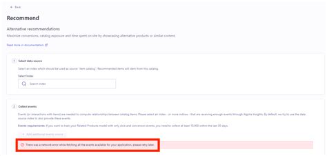 Why Do I See Event Related Errors In Events Or Recommend Dashboard