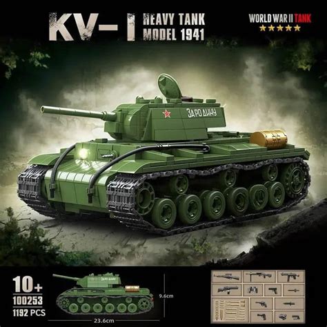 Toylandeu Military World War Ii Model 1941 Kv 1 Heavy Tank Building