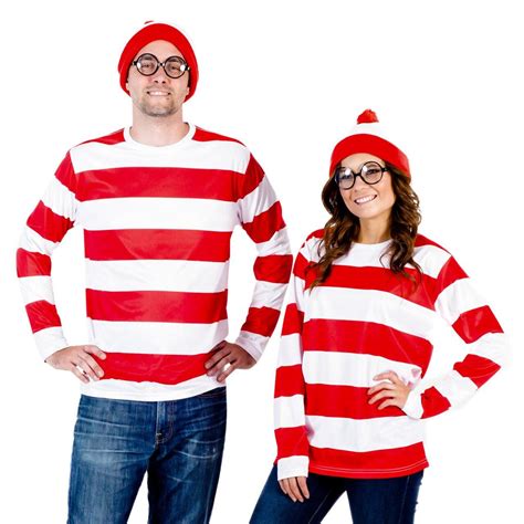 Wheres Waldo Deluxe Adult Costume Set Group Costumes Tv Store Online