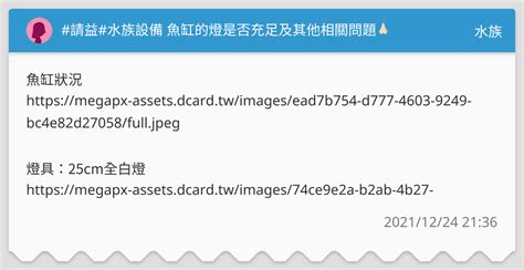 請益 水族設備 魚缸的燈是否充足及其他相關問題 水族板 Dcard