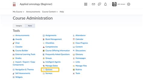 Dtu Learn Support Creating A Quiz Old Layout Dtu Learn Support Creating A Quiz Old Layout