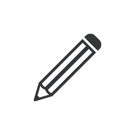 Pencil Drawing Stationery Icon Vector Template 41301663 Vector Art At Vecteezy