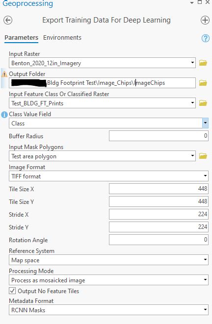 Train Deep Learning Model For Building Footprints Esri Community