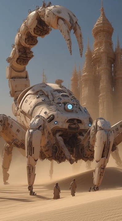 Sci Fi Action Short Giant Robot Scorpion Chase In The Desert🔥 Youtube