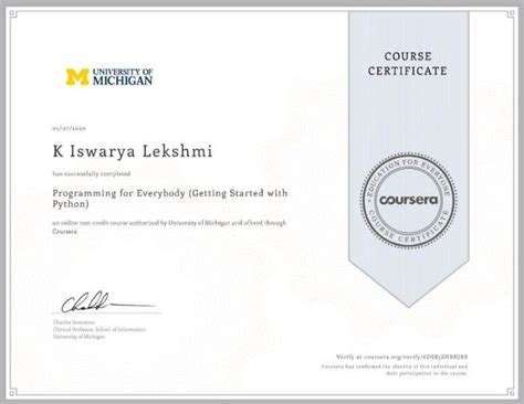 Successfully Completed Programming For Everybodygetting Started With