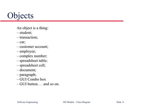 Ppt Oo System Models Static Views Uml Class And Object Diagrams