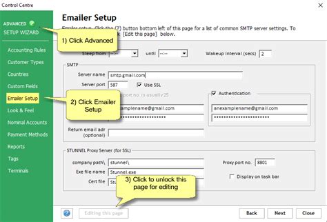 Emailer Setup