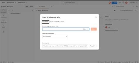 How To Share Postman Collections Geeksforgeeks