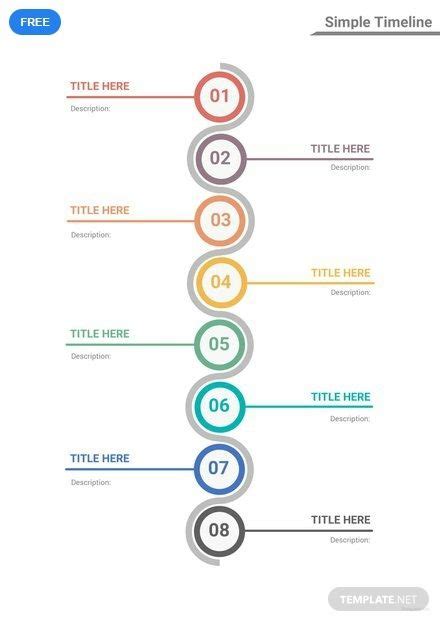Simple Timeline Template In Pages Word PDF Google Docs Download Template Net Powerpoint