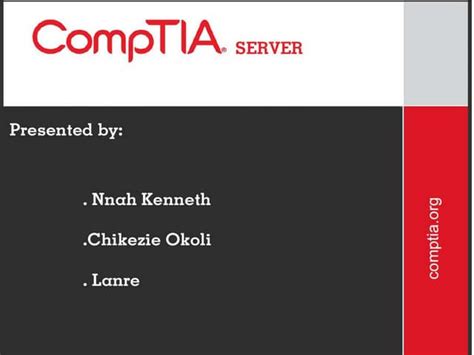 comptia server presentation pptx