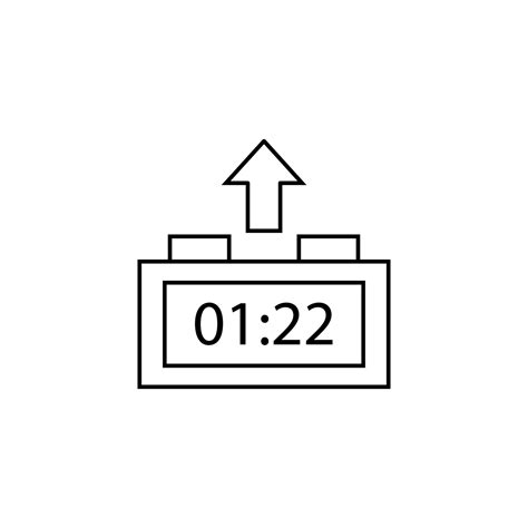 Alarm Time Arrow Vector Icon Vector Art At Vecteezy