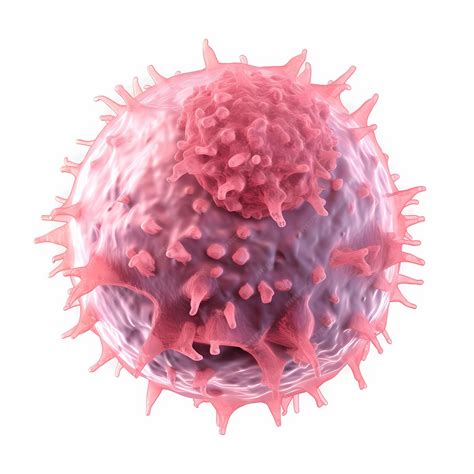 A Cancer Cell On White Background Premium Ai Generated Image