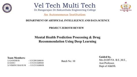 Batch 10 Mental Health Prediction Processing And Drug Recommendation
