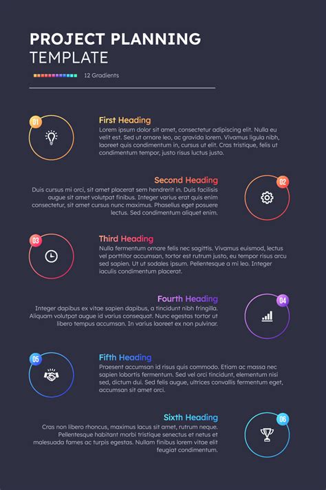 Process Workflow 6 Steps Modern Design Template For Infographics 21786102 Vector Art At Vecteezy