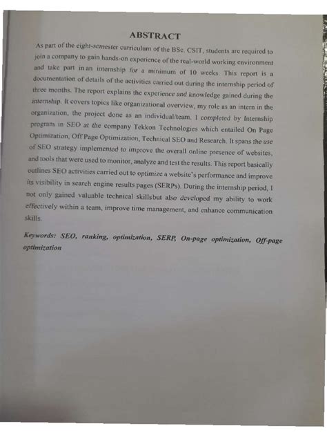 It Final Year Report Pdf